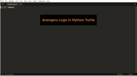 Avengers Logo In Python Turtle Open Video