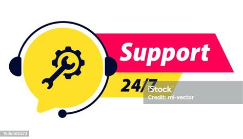 고객 지원 서비스 아이콘입니다 헤드폰으로 지원 서비스 콜센터 247 고객 상담 핫라인 문의 서비스 센터 피드백의 개념 온라인 기술 지원 벡터 일러스트 레이 션 로고에 대한