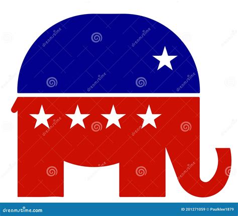 Republican Party Logo Elephant Logo Republican Elephant Logo Editorial