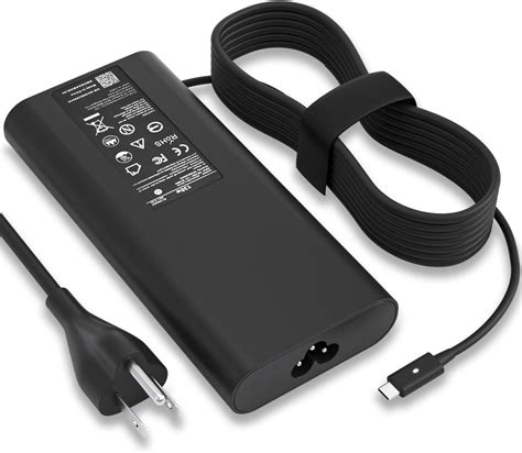 Amazon Com Dell Laptop Charger 130W Watt USB Type C USB C AC Power Adapter XPS 9730 9530
