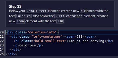 Learn Typography By Building A Nutrition Label Step 33 Html Css