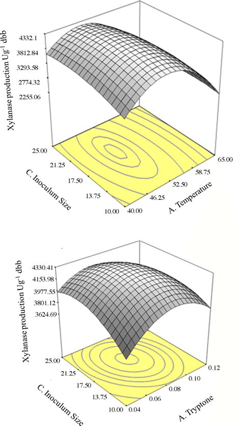 A Response Surface Curve Showing The Effect Of Inoculum Size And