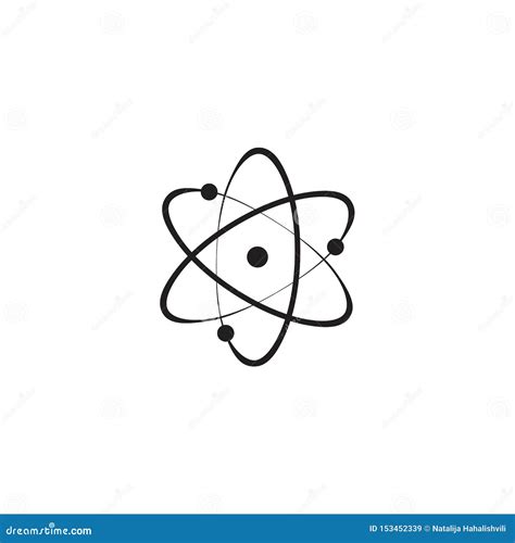 Icon Structure Of The Nucleus Of The Atom Atom Protons Neutrons And