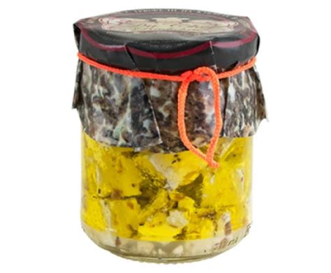 Краве сирене с трюфели на кубчета в зехтин екстра върджин Du Chef Radichev 190 г