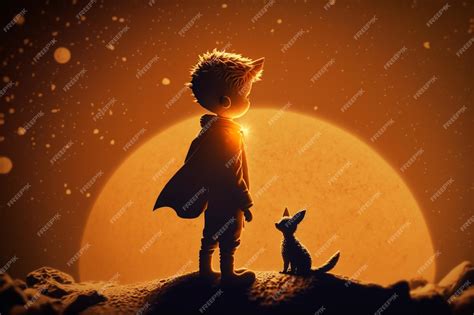 어린왕자 앙투안 마리 로제 드 생텍쥐페리 시대를 초월한 고전 어린이와 어른을 위한 이야기 책 프리미엄 사진