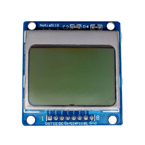 Nokia 5110 Screen For Arduino Lcd Module Display Blue Backlight Adapter Pcb 84x48 Uk