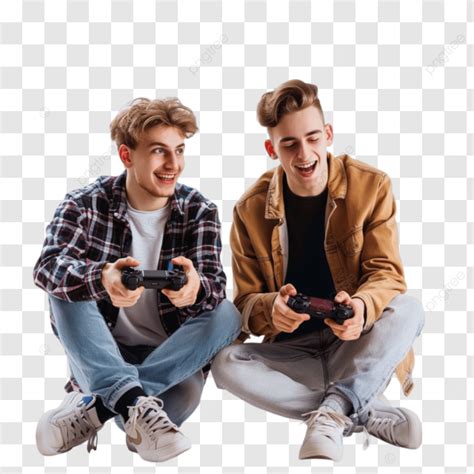 투명한 배경 게임 컨트롤러 상호 작용에서 격리된 비디오 게임 그룹 게임 세션에서 경쟁하는 친구들 비디오 게임하기 게임 세션 곱하다 Png 일러스트 및 이미지 에 대한