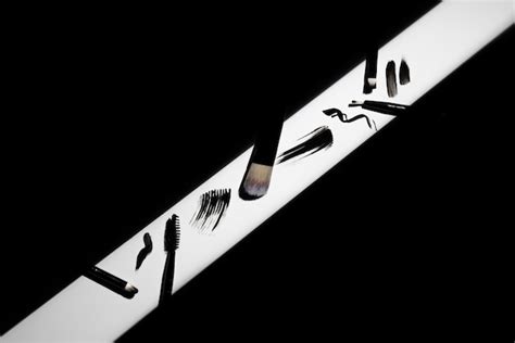 다른 유형의 브러시 스트로크 비교 무료 사진