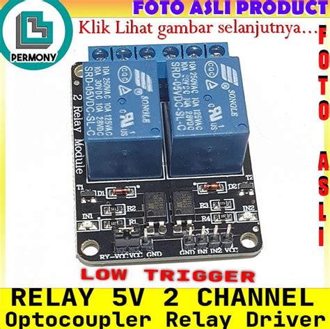 Jual Relay Ch Ch Ch Ch Ch Ch Module Channel Optocoupler Drive Two Way Ch