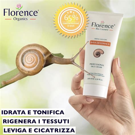Florence Organics Bio Crema Con Bava Di Lumaca Al 65 Acido Ialuronico