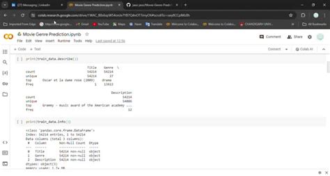 My Internship With Campusvalley On Movie Genre Prediction Jashanpreet