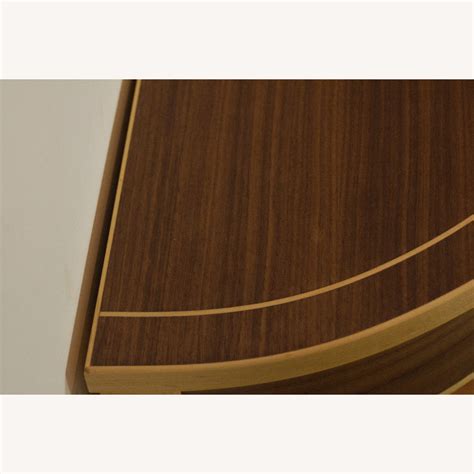 Custom Built Curved Front Table Aptdeco
