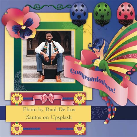 5 Memory Book Scrapbook Layouts With Fairy Clipart Summer Clipart