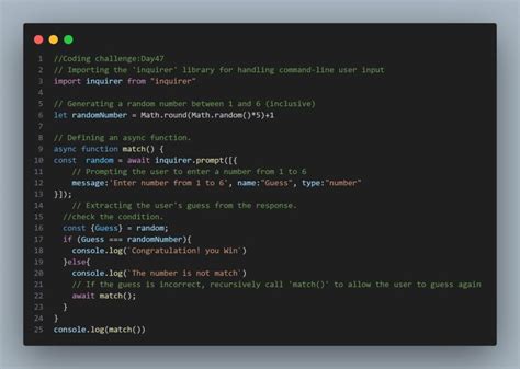 Zain Khan On Linkedin In This Code We Created A Guessing Number Game That Takes Command Line
