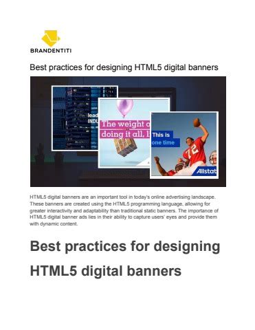 Best Practices For Designing HTML Digital Banners