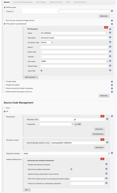 Git Jenkins Github Plugin Triggering A Parameterized Build Stack Overflow