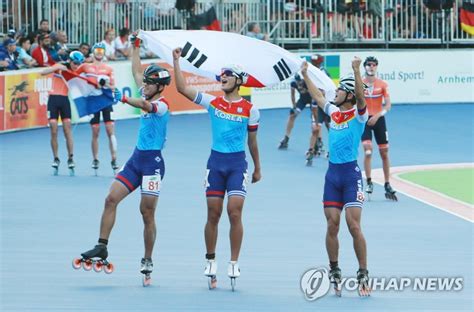 한국 롤러대표팀 세계스피드선수권대회 트랙 종합 2위 달성