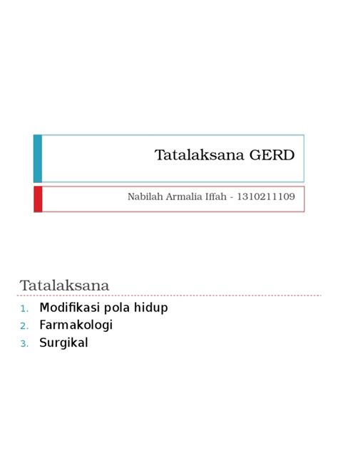 Tatalaksana Gerd Pdf