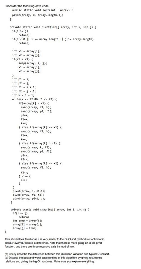 Solved Consider The Following Java Code Public Static Void