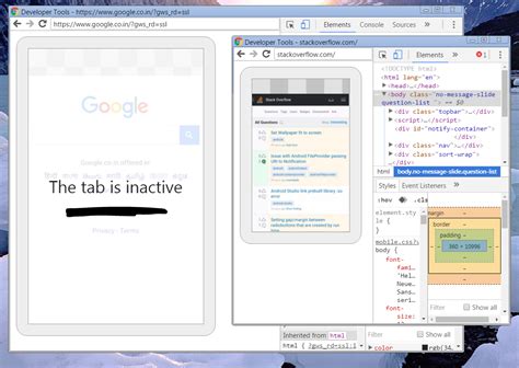 Resize Or Scroll The Screen On Remote Debugging On Android With Chrome