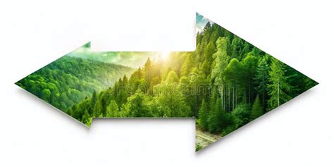 Dynamic Green Gradient Arrow In Double Exposure A Powerful Visual Representation Of Progress And