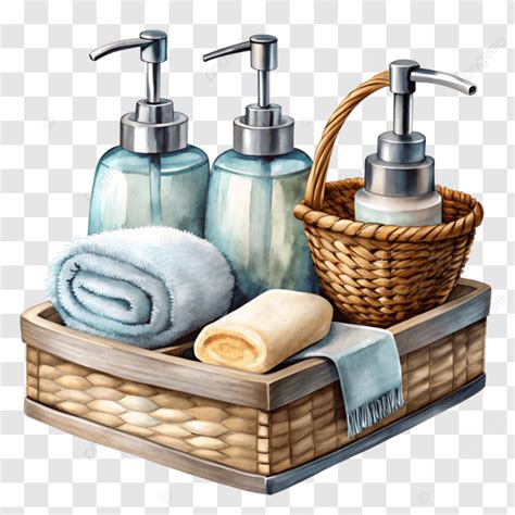 비누 수건과 병 스파 테마 클립 아트가 포함된 수채화 욕실 그림 수채화 화장실 비누 Png 일러스트 및 이미지 에 대한 무료 다운로드 Pngtree