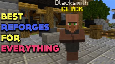 Hypixel Skyblock Reforge Guide Youtube