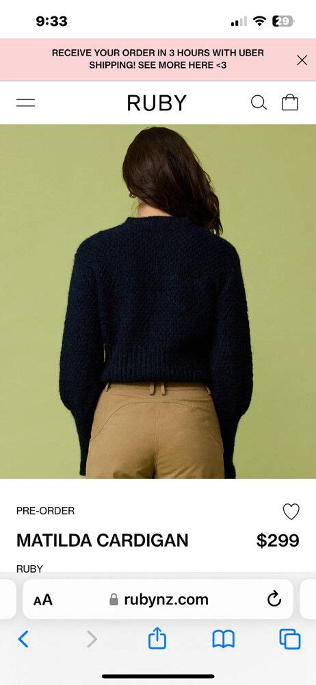 Ruby Ruby Matilda Cardigan On Designer Wardrobe