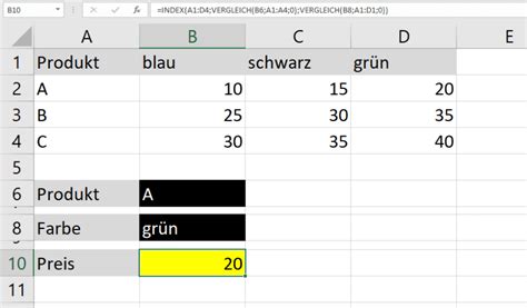 Die Excel Index Funktion Ganz Einfach Erklärt Excelhero