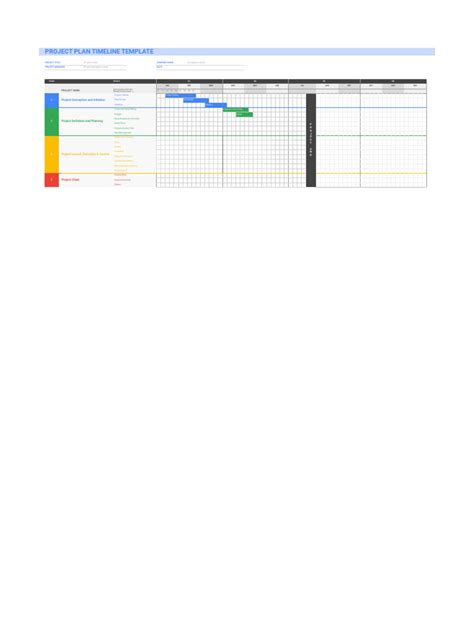 Project Plan Timeline Template Pdf