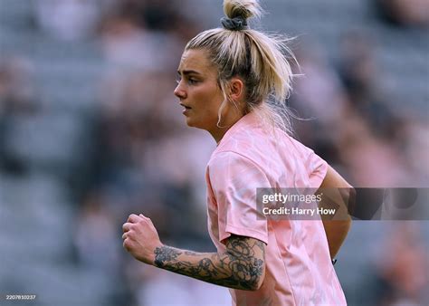 Macey Hodge Of Angel City Fc During Warm Up Before The Game Against