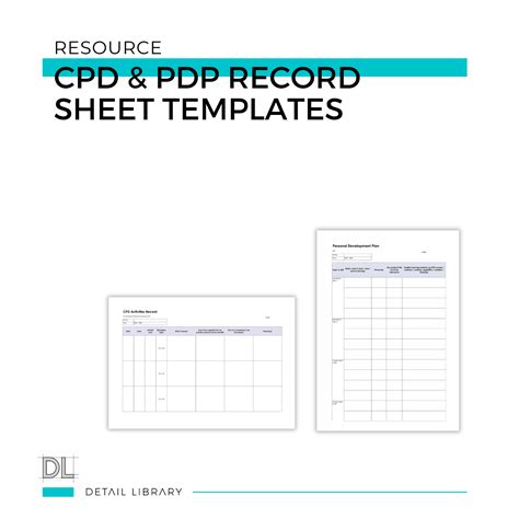 Cpd And Pdp Record Sheet Templates