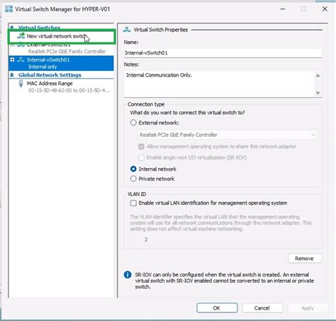 How To Create And Configure A Virtual Switch With Hyper V