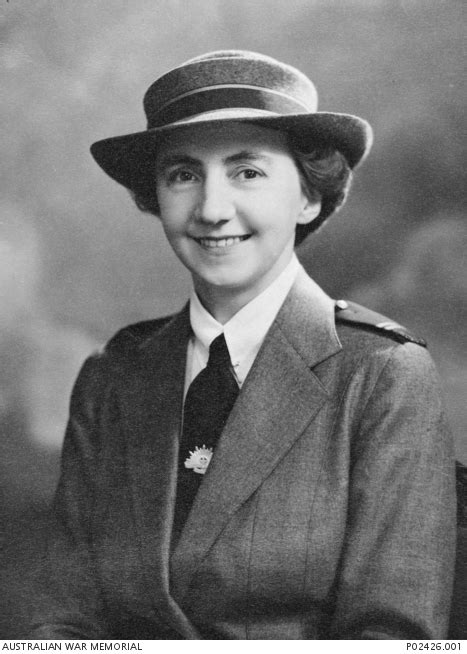 Portrait Of Vfx38812 Matron Olive Dorothy Dot Paschke Rrc Australian Army Nursing Service
