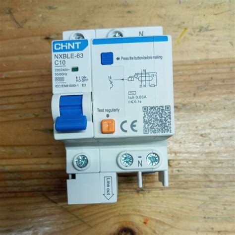 Rcbo Chint 1p N 10a 25a 30ma Nxble 63 Shopee Philippines