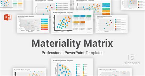 Materiality Matrix Powerpoint Template Slidesalad