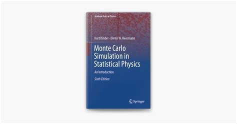 ‎monte Carlo Simulation In Statistical Physics By Kurt Binder And Dieter W Heermann On Apple Books