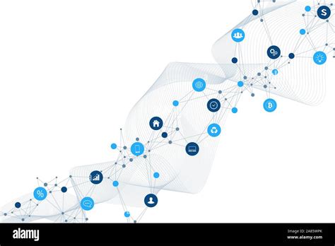 Internet Of Things Iot And Networking Concept For Your Design Presentation Futuristic Network