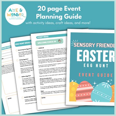 Sensory Friendly Easter Egg Hunt Event Guide — Awe And Wonder Special