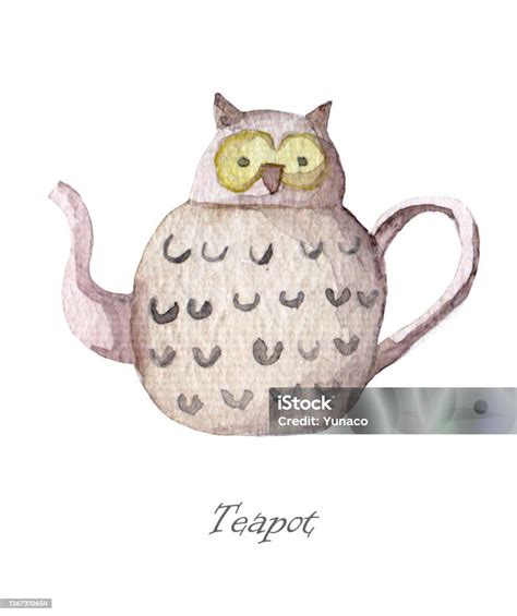 다양한 모양과 색상의 수채화 도자기와 세라믹 주전자의 수채화 이미지 0명에 대한 스톡 벡터 아트 및 기타 이미지 0명 개체 그룹 꽃 식물 Istock
