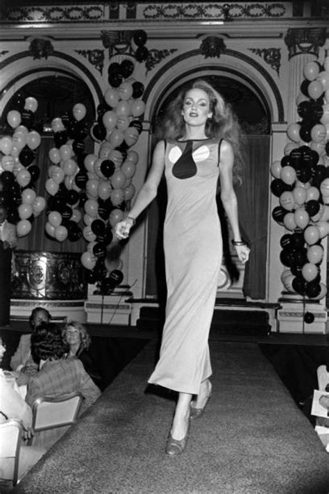 Photographs Of Young Jerry Hall On The Catwalk In New York City In The