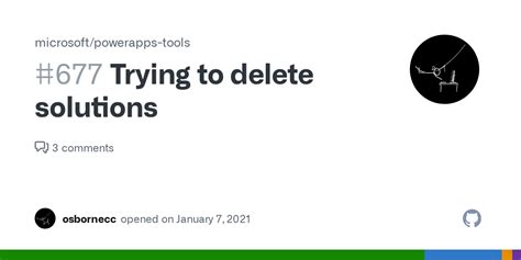 trying to delete solutions · issue 677 · microsoft powerapps tools