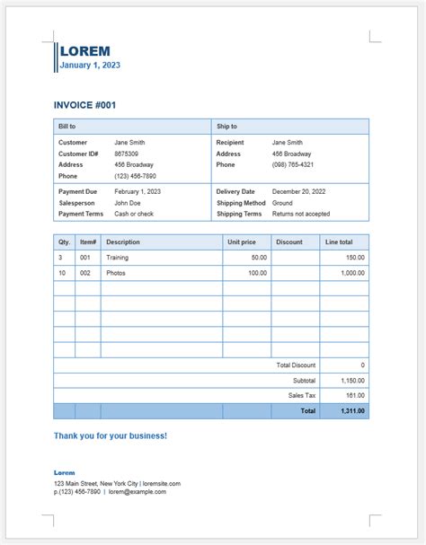 How To Make An Invoice In Microsoft Word Invoicer Ai
