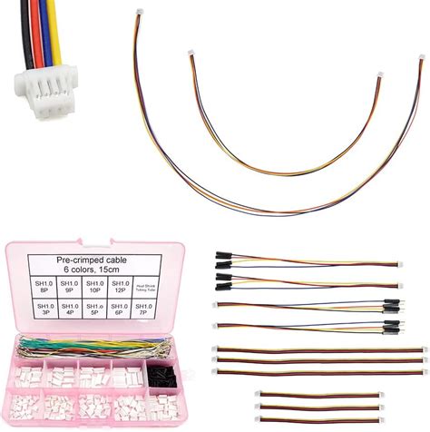 I2c Qwiic Cable Kit Stemma Qt Wire And Sh1 0 Connectors Kit Bundle For Sparkfun