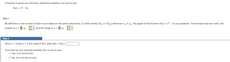Solved A Function Is Given By A Formula Determine Whether Chegg Com