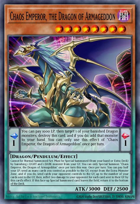 Chaos Emperor The Dragon Of Armageddon Yu Gi Oh Card Database