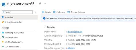 Azure Configuration Fastapi Azure Auth