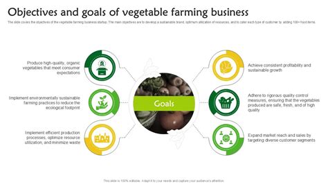 Objectives And Goals Of Vegetable Farming Vegetable Farming Business Plan Ppt Powerpoint BP SS