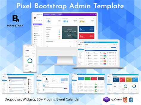 Pixel Bootstrap Admin Template With Bootstrap 5 Framework