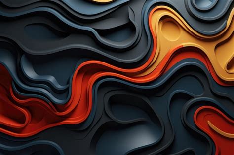 Premium Photo Abstract Crafted Composition Generative Ai